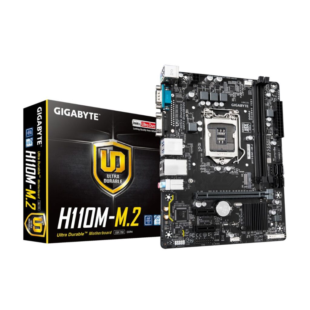 Gigabyte H110M M.2 DDR4 Motherboard/Support 6th, 7th Gen Intel ...