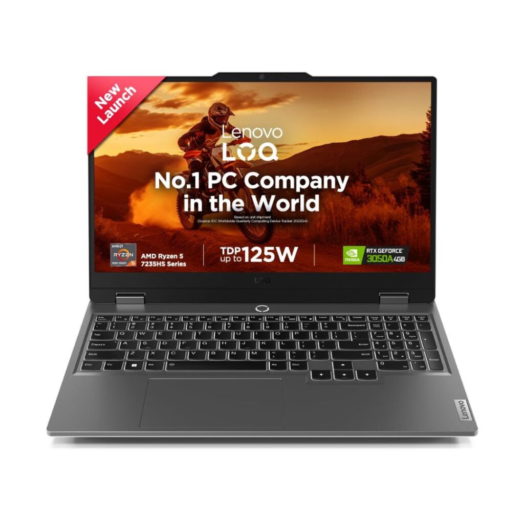 Lenovo LOQ AMD Ryzen 5 7235HS 83JC00GCIN Gaming Laptop/24 GB DDR5 RAM ...